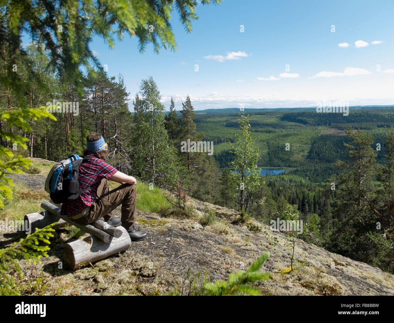 Hiker sitting in hi-res stock photography and images - Alamy