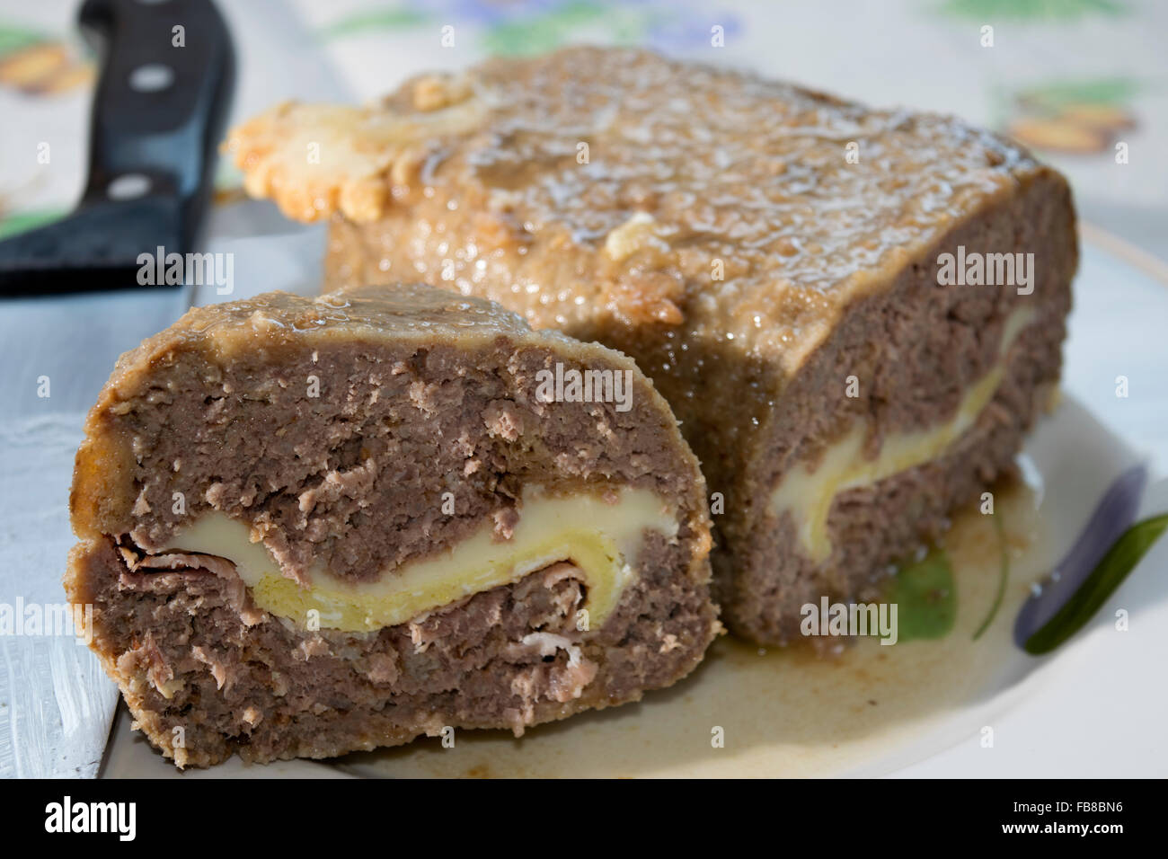 Meatloaf mozzarella hi-res stock photography and images - Alamy
