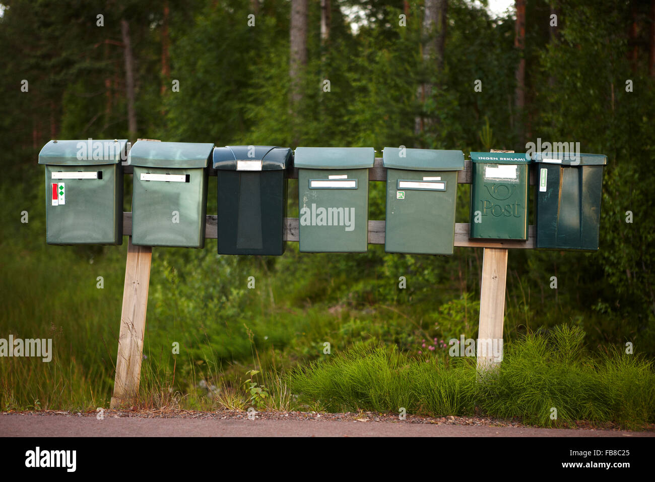 Row of mailboxes hi-res stock photography and images - Alamy