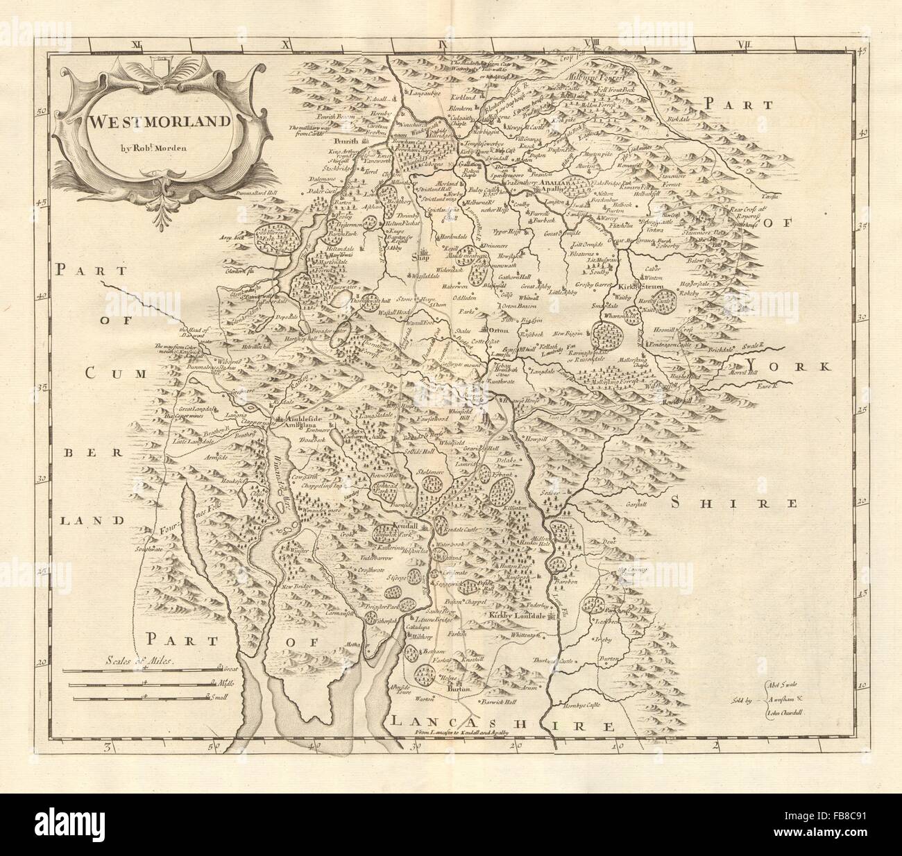 Map of westmoreland hi-res stock photography and images - Alamy