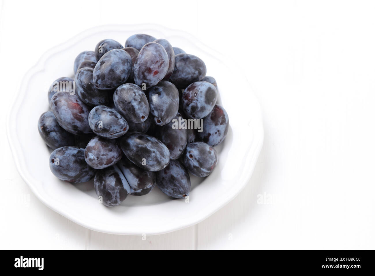 Yummy fresh plums Stock Photo - Alamy