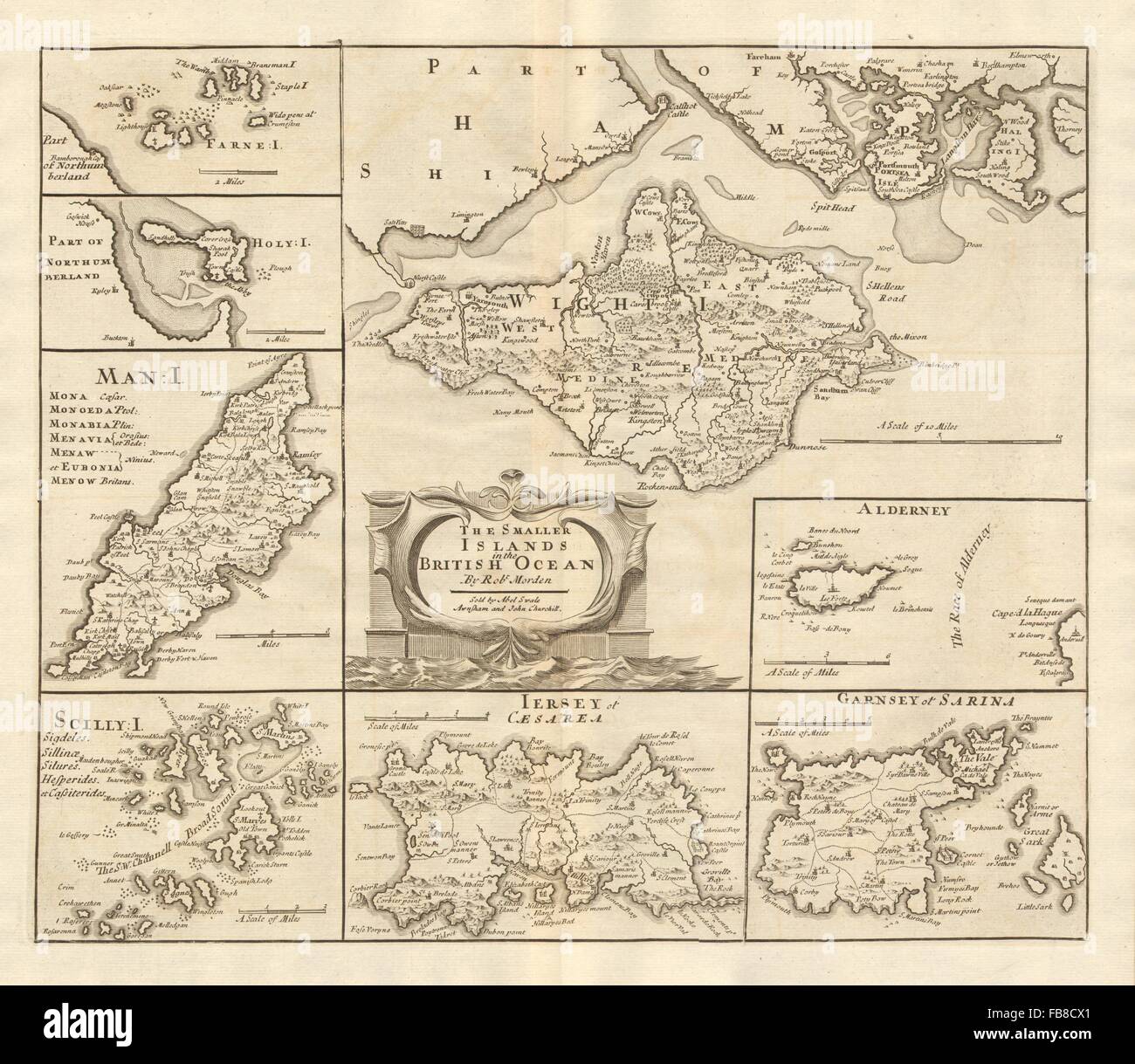 Isles of scilly map hi-res stock photography and images - Alamy
