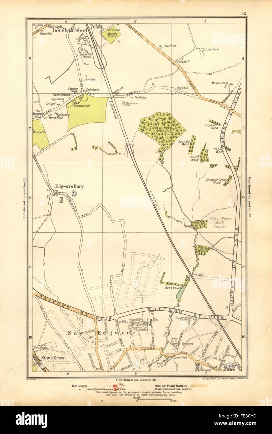 Edgware map hi-res stock photography and images - Alamy