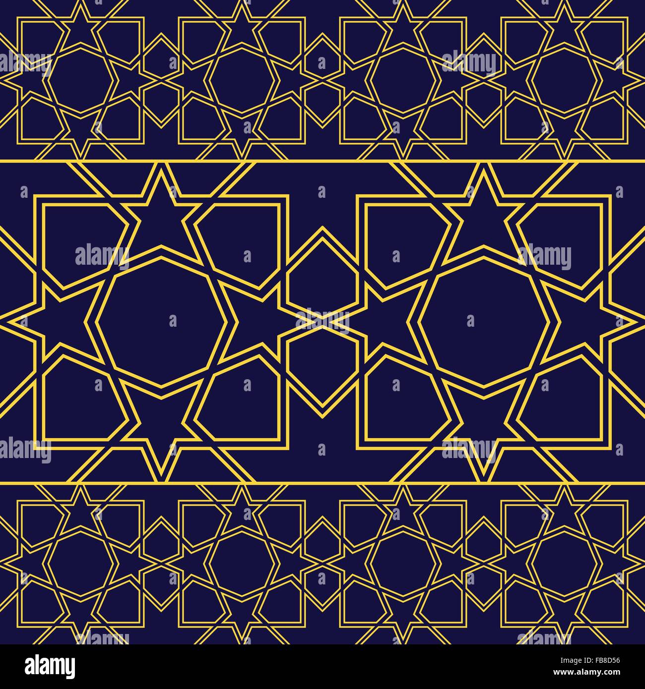 Abstract seamless patterns in Islamic style Stock Vector Image & Art ...