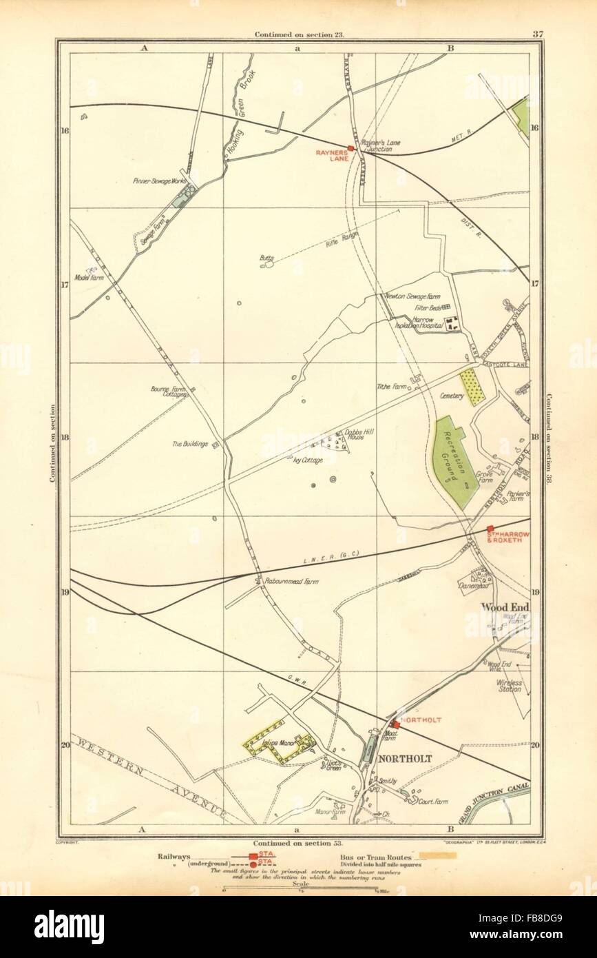 NORTHOLT: South Ruislip,Harrow,Rayner's Lane,Wood End,Northolt Park ...