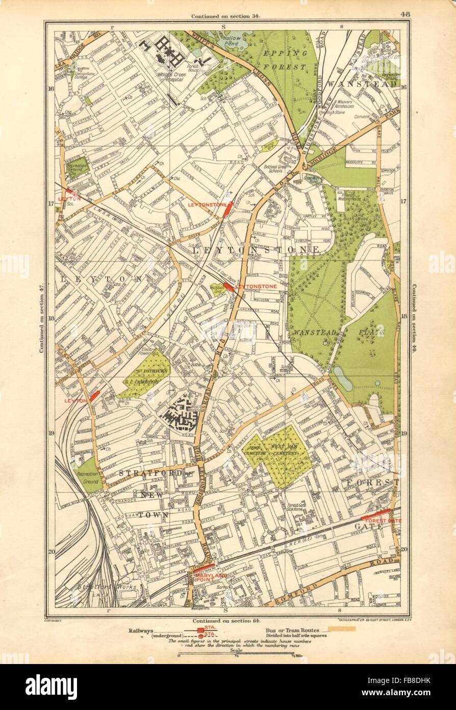 Map of stratford hi-res stock photography and images - Alamy