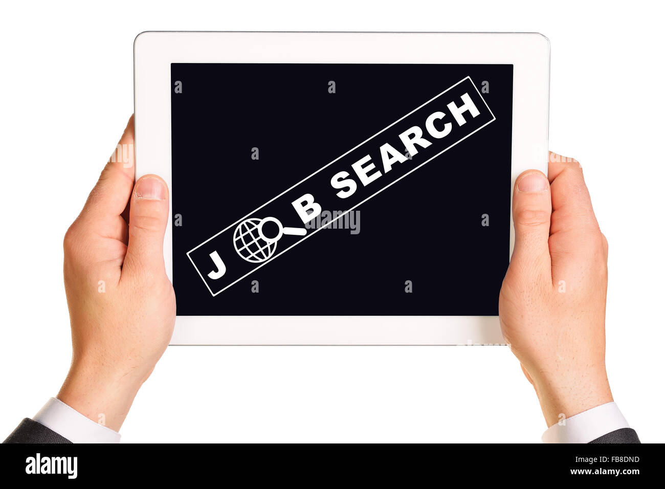 Tablet with browser Stock Photo - Alamy