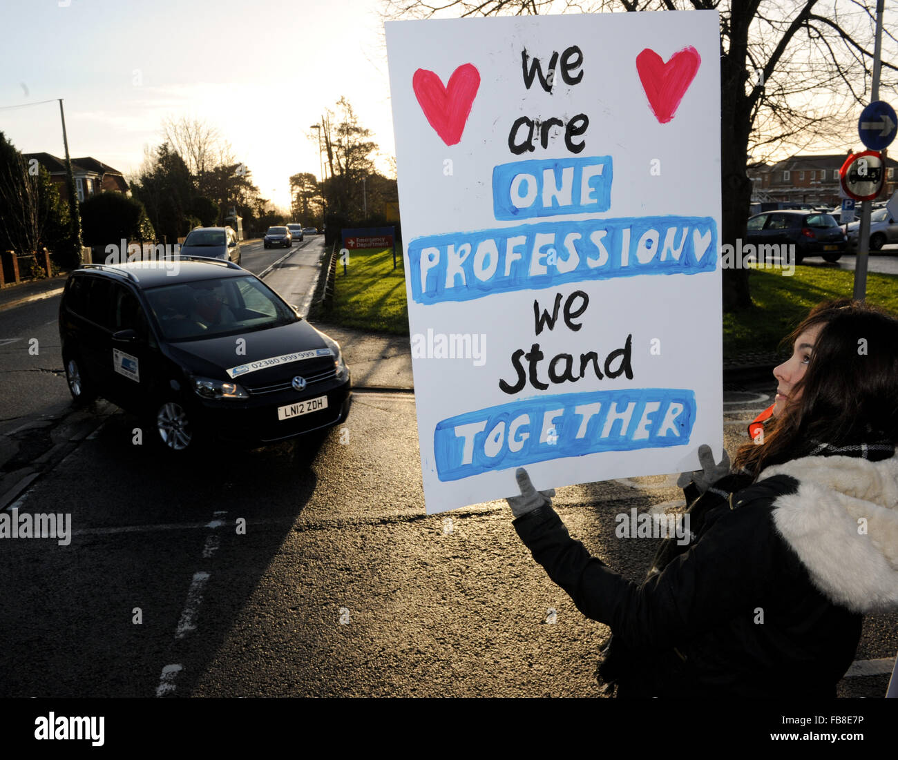 Protest doctors support signs hi-res stock photography and images - Alamy