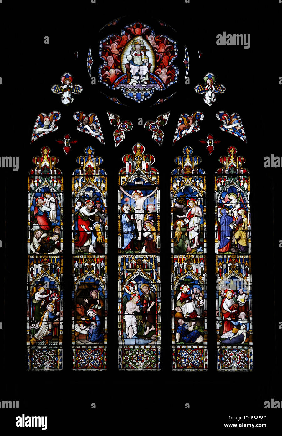 East Window of 1869 by Lavers, Berraud and Westlake, St Peter's Church ...
