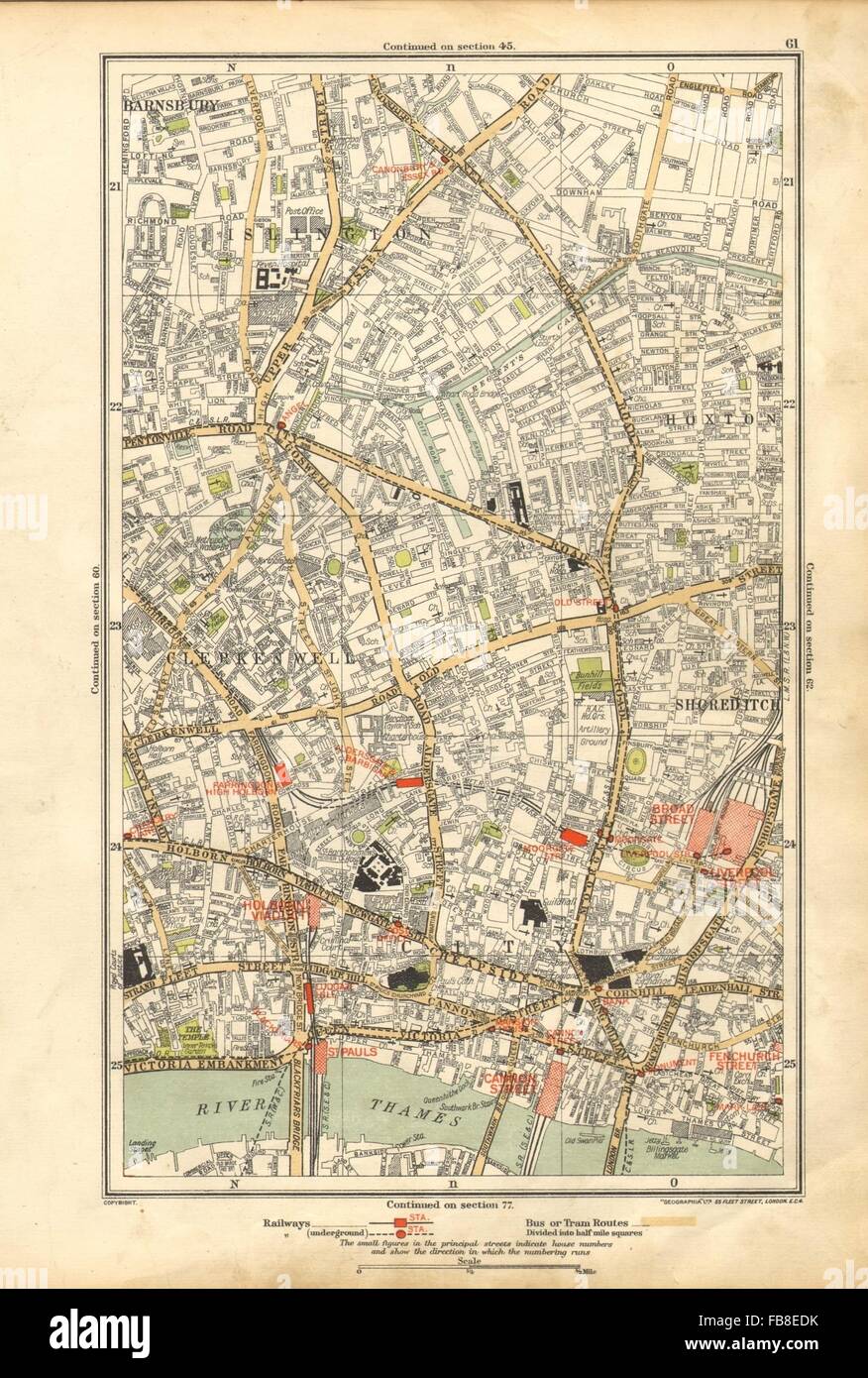 LONDON: Barnsbury, Clerkenwell, Hoxton, Islington, Old Street, Angel ...