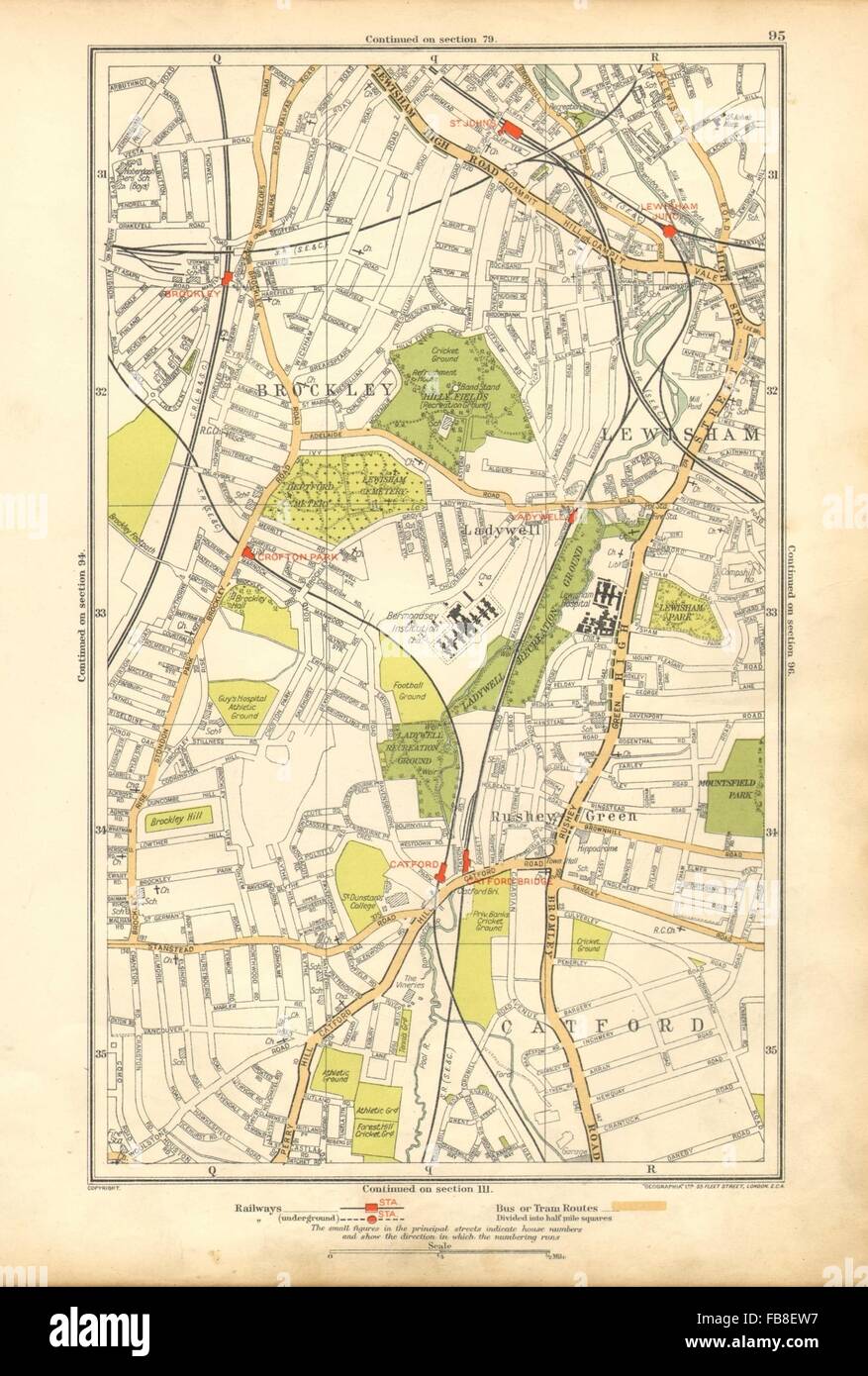 Brockley london map hi-res stock photography and images - Alamy