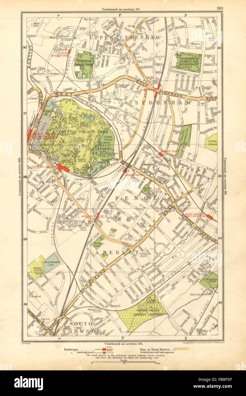 SYDENHAM: Anerley, Elmers End, Penge, Crystal Palace, Upper Norwood ...