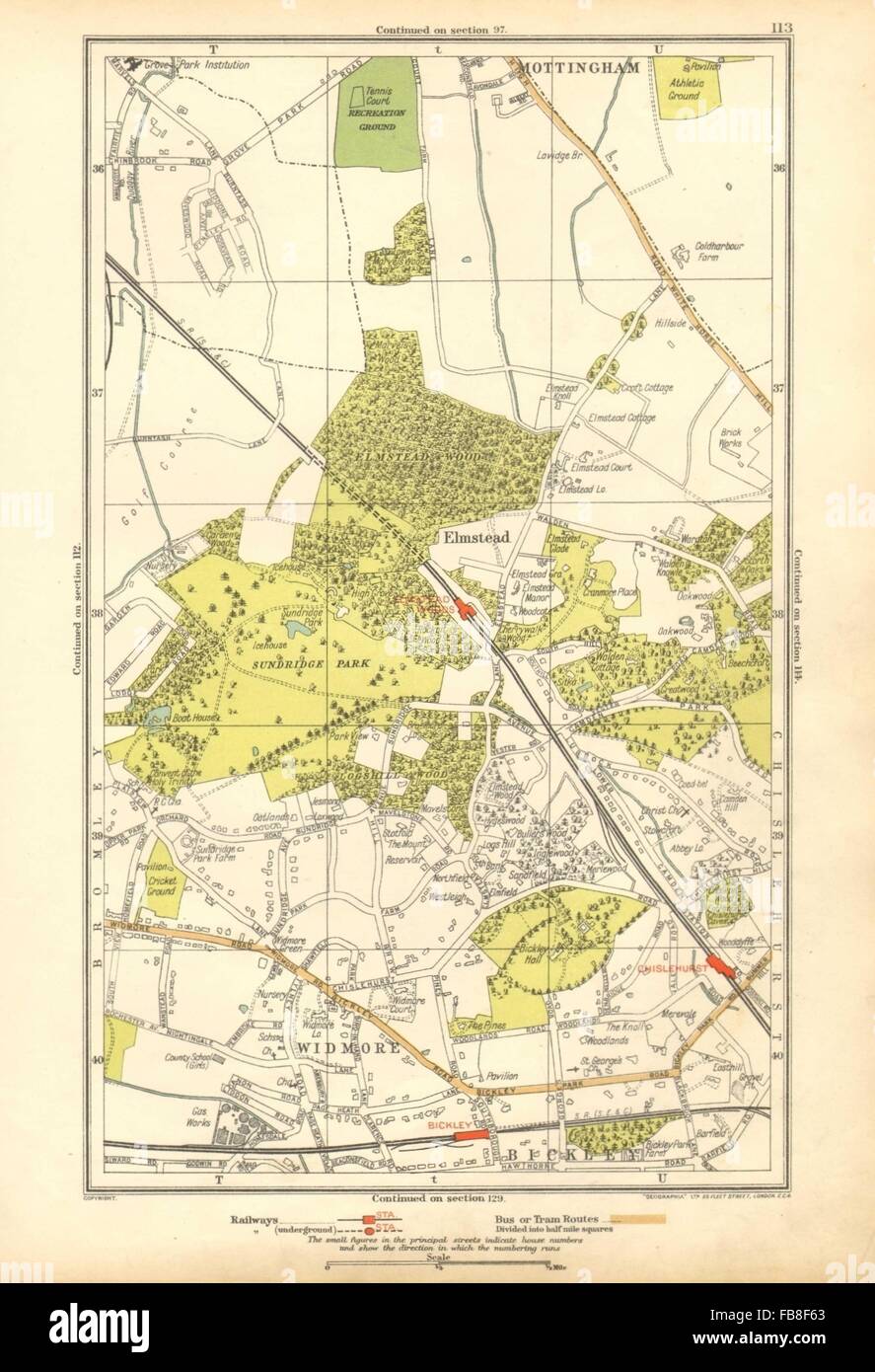 LONDON:Bickley,Elmstead,Widmore,Mottingham,Chislehurst,Chalkpit Wood ...