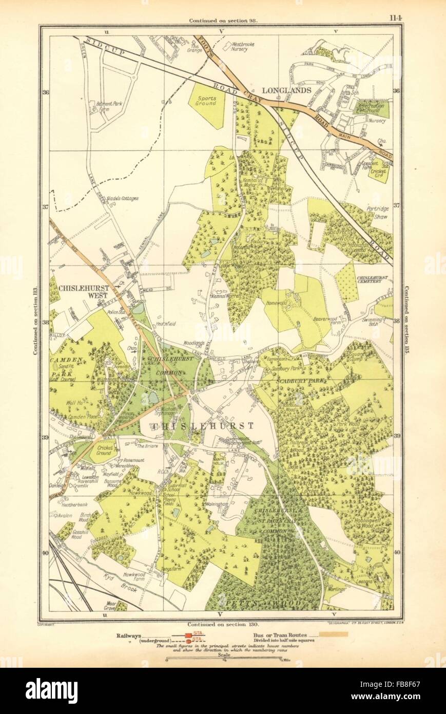 CHISLEHURST:Chislehurst West,Longlands,Pett's Wood,Sidcup,Park Wood ...