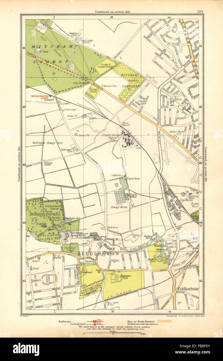 SURREY: Beddington Lane, Coldharbour, Sandhills, Waddon, Ampere Way ...