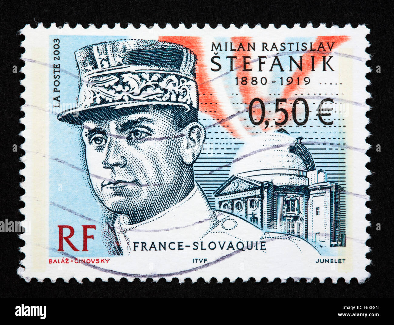 French postage stamp Stock Photo - Alamy