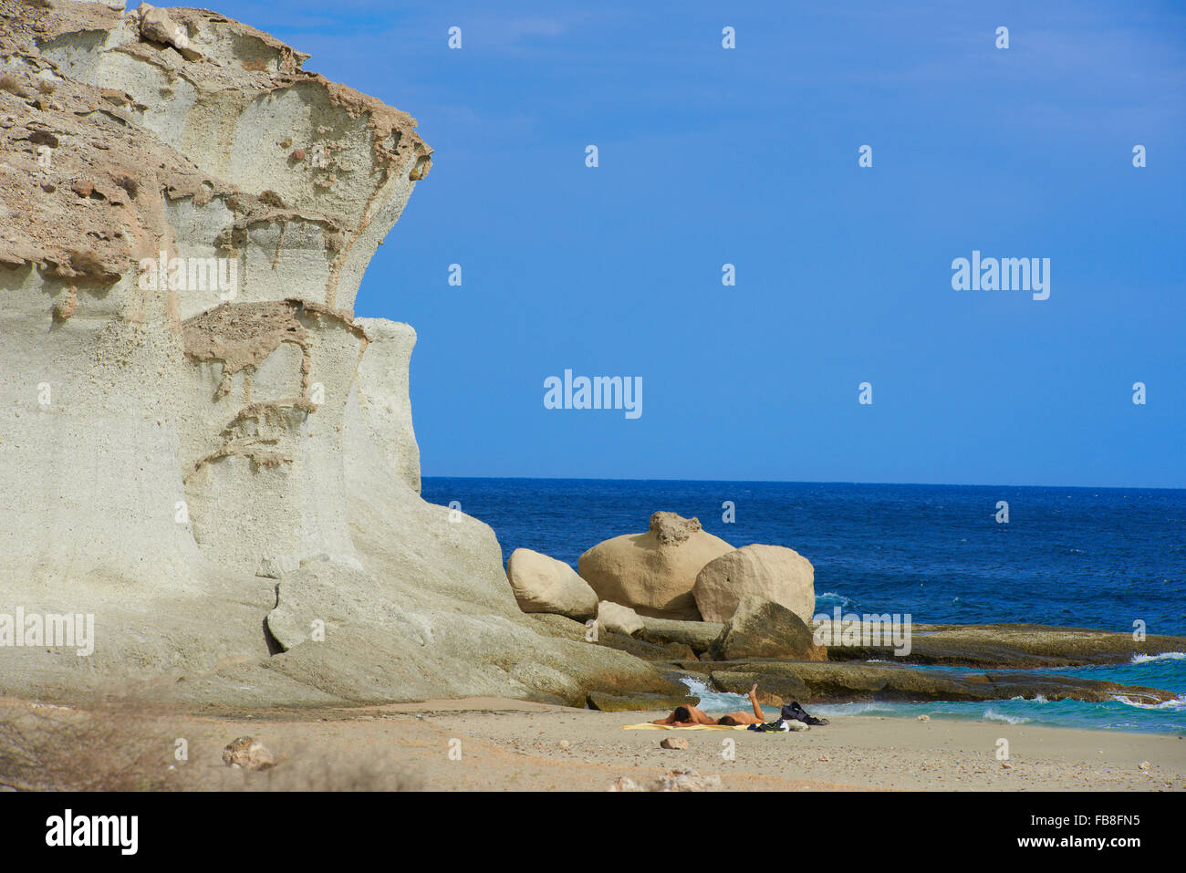 Cabo de Gata, Cala de Enmedio, Beach, Biosphere Reserve, Cabo de Gata ...
