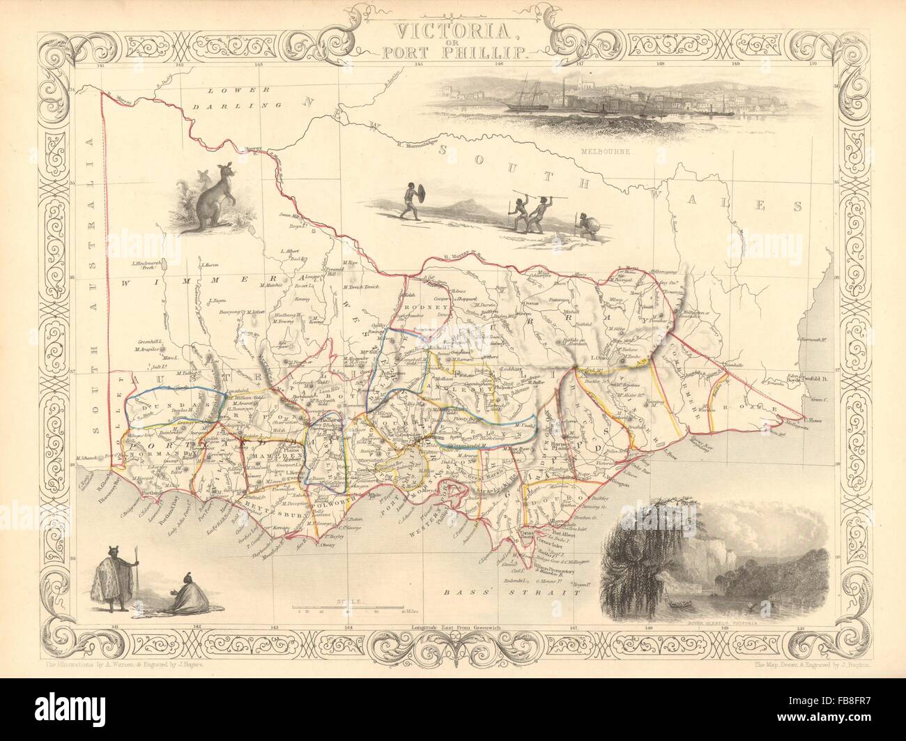 VICTORIA OR PORT PHILIP': Showing Goldfields. Australia.TALLIS/RAPKIN ...