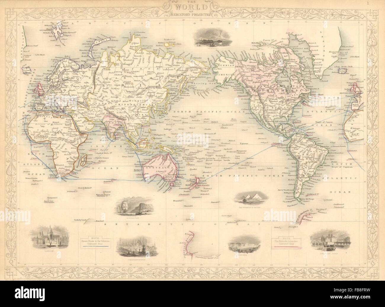 World maps colonies hi-res stock photography and images - Alamy