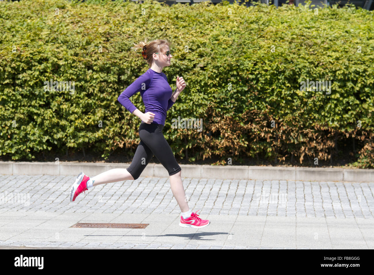 running woman in Copenhagen Stock Photo - Alamy
