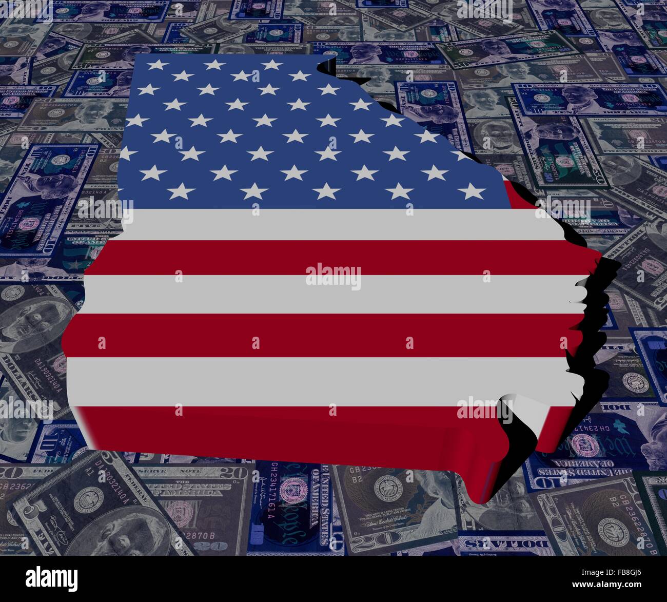 Georgia wealth map hi-res stock photography and images - Alamy