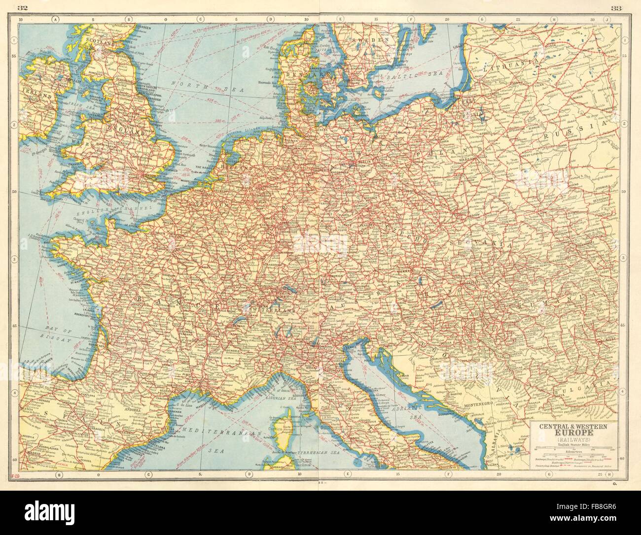 Central europe map 1920 hi-res stock photography and images - Alamy