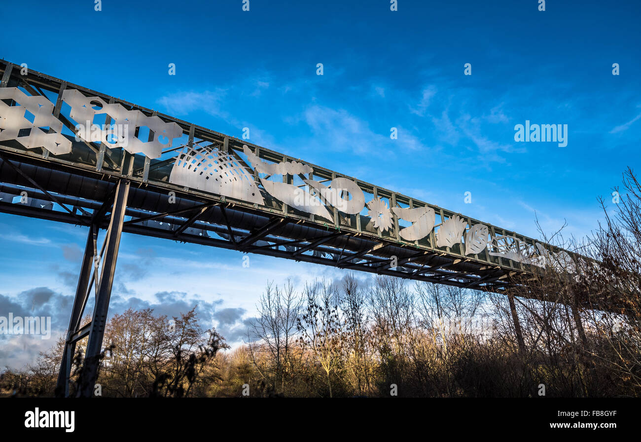 Industrial Pipeline with various nature designs sympathetic to the ...