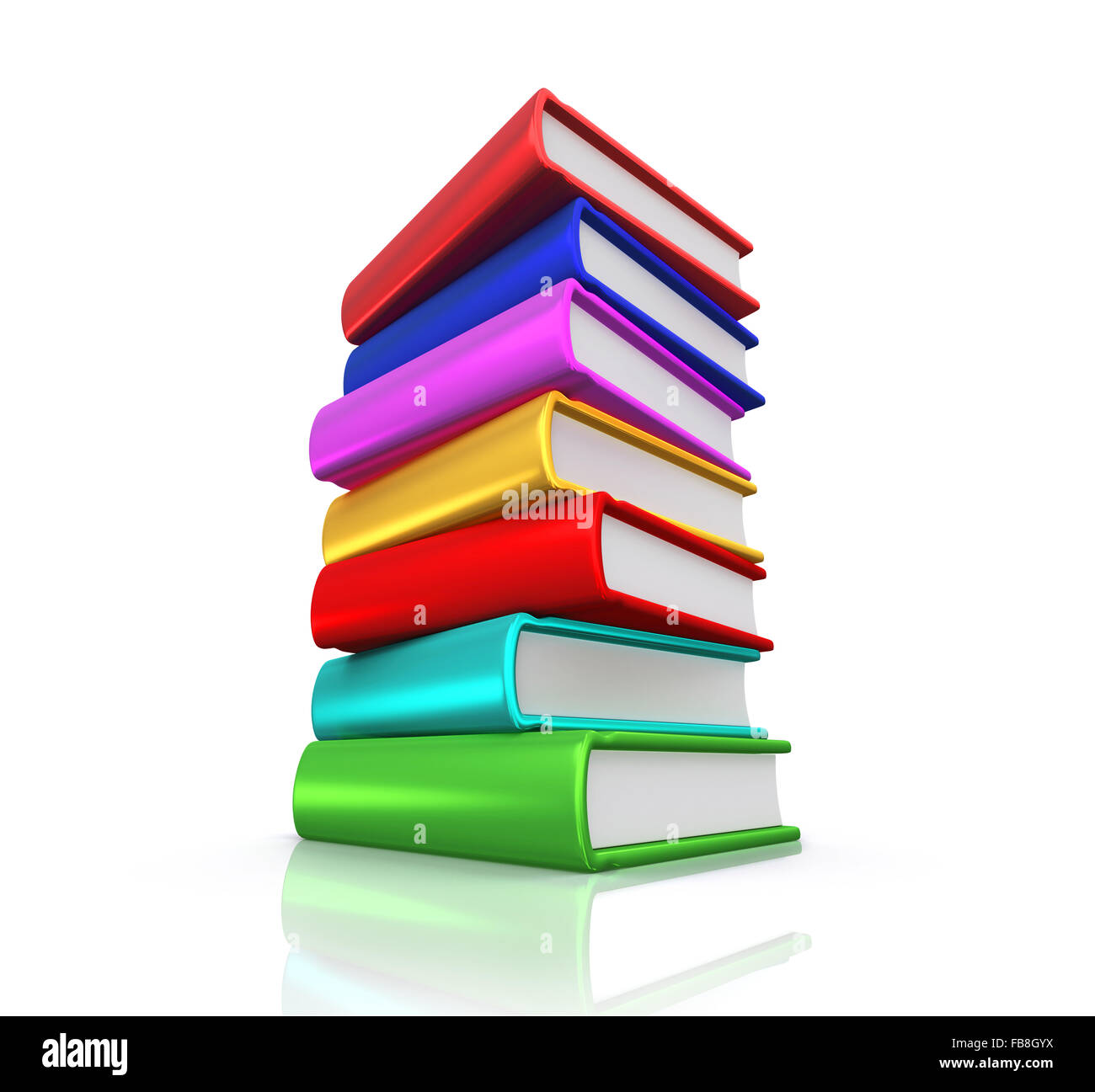 Stack of books isolated on whtie with clipping path Stock Photo - Alamy