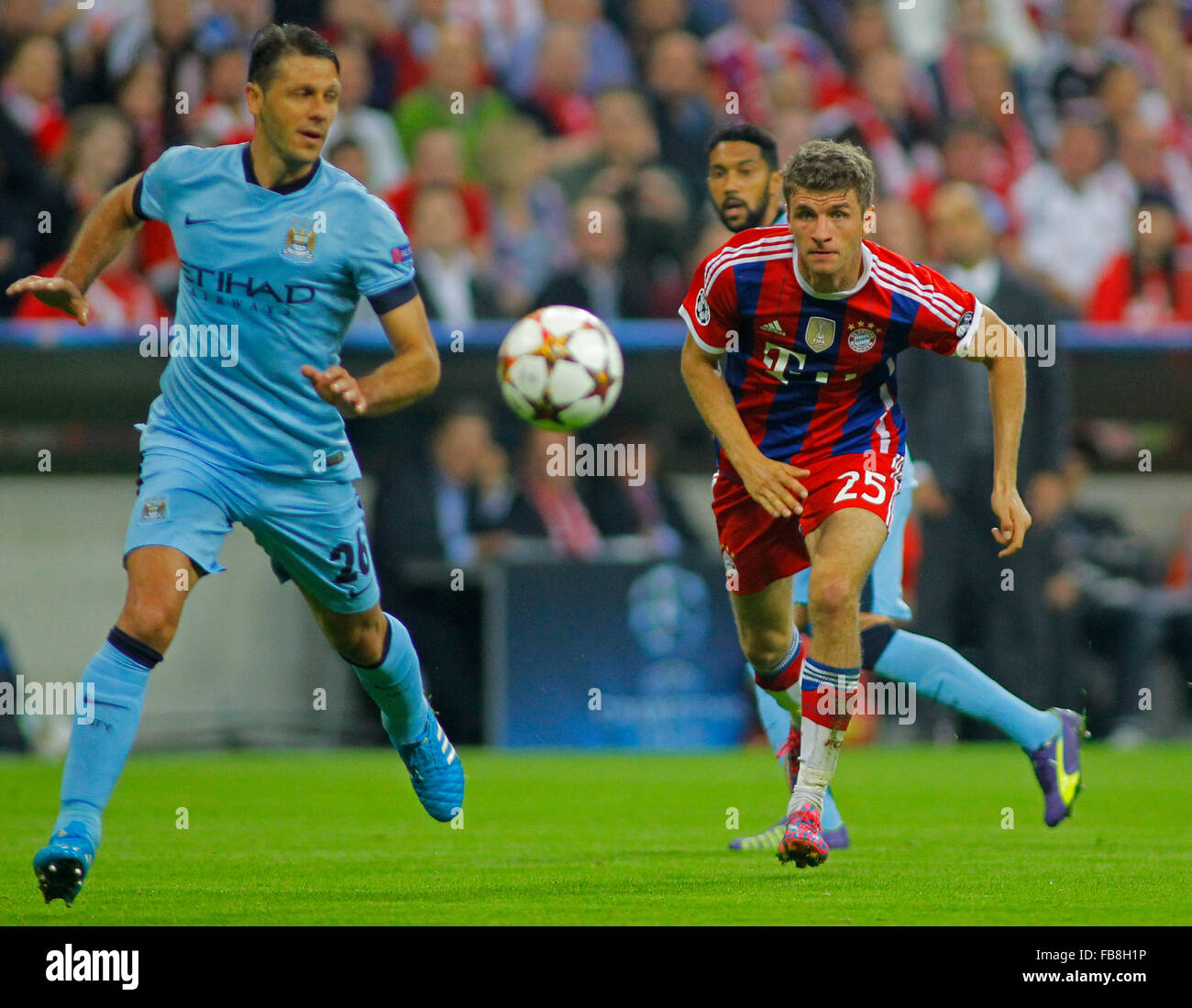 MUNICH, GERMANY - SEPTEMBER 17 2014: The UEFA Champions League match ...