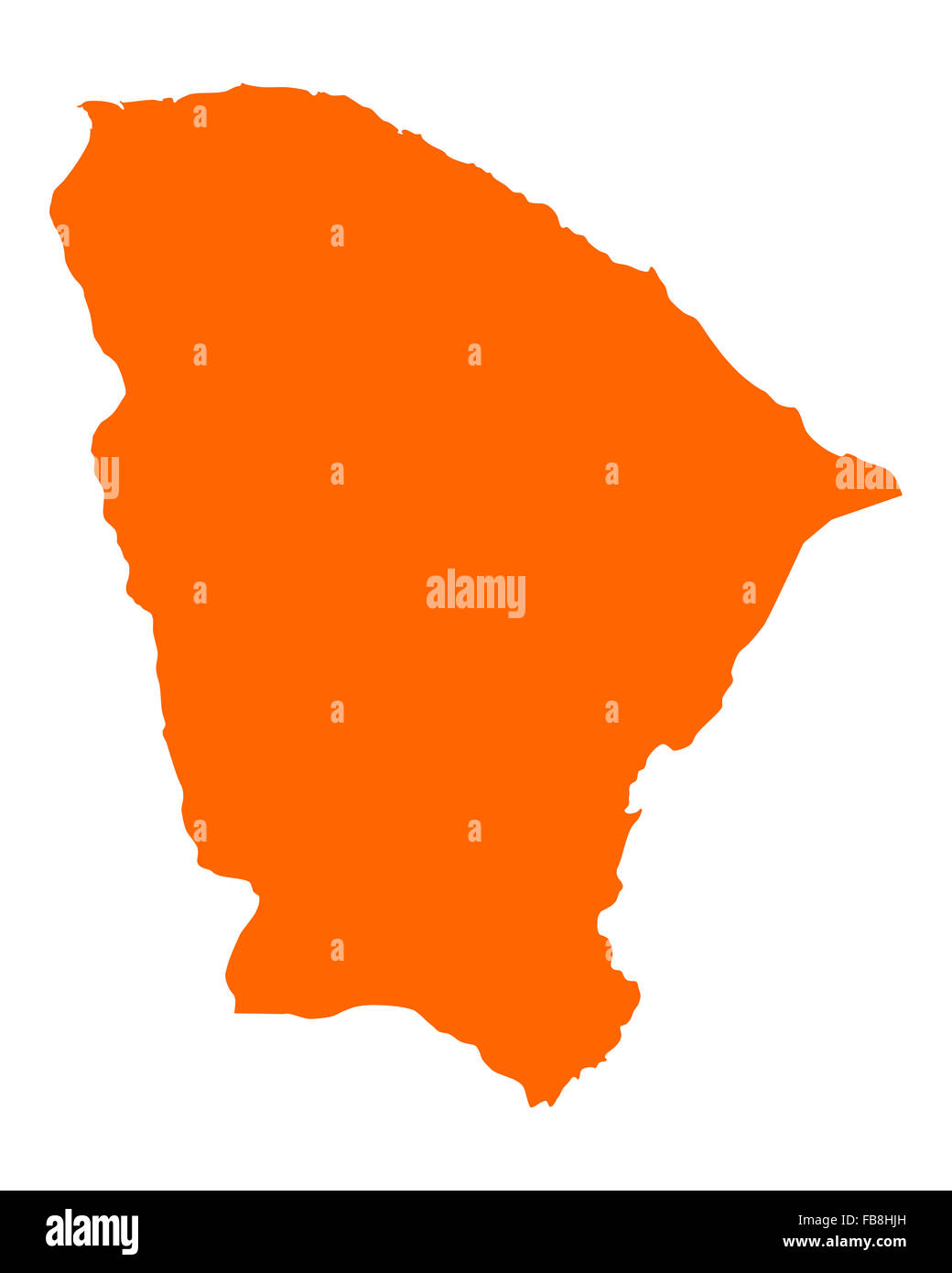 Map of Ceara Stock Photo - Alamy