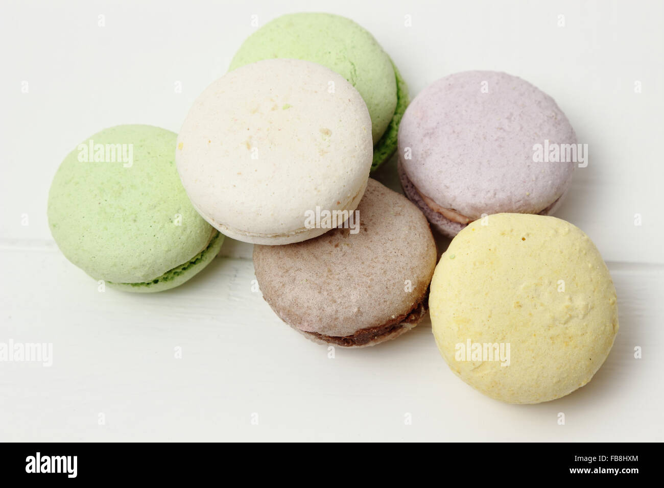 Sweet French macaroons Stock Photo - Alamy