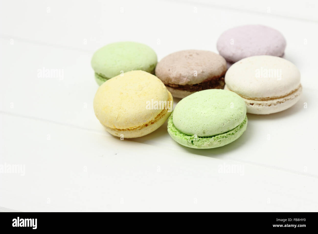 Sweet French macaroons Stock Photo - Alamy