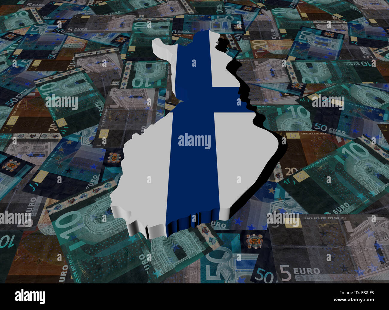 Abstract map outline finland hi-res stock photography and images - Alamy