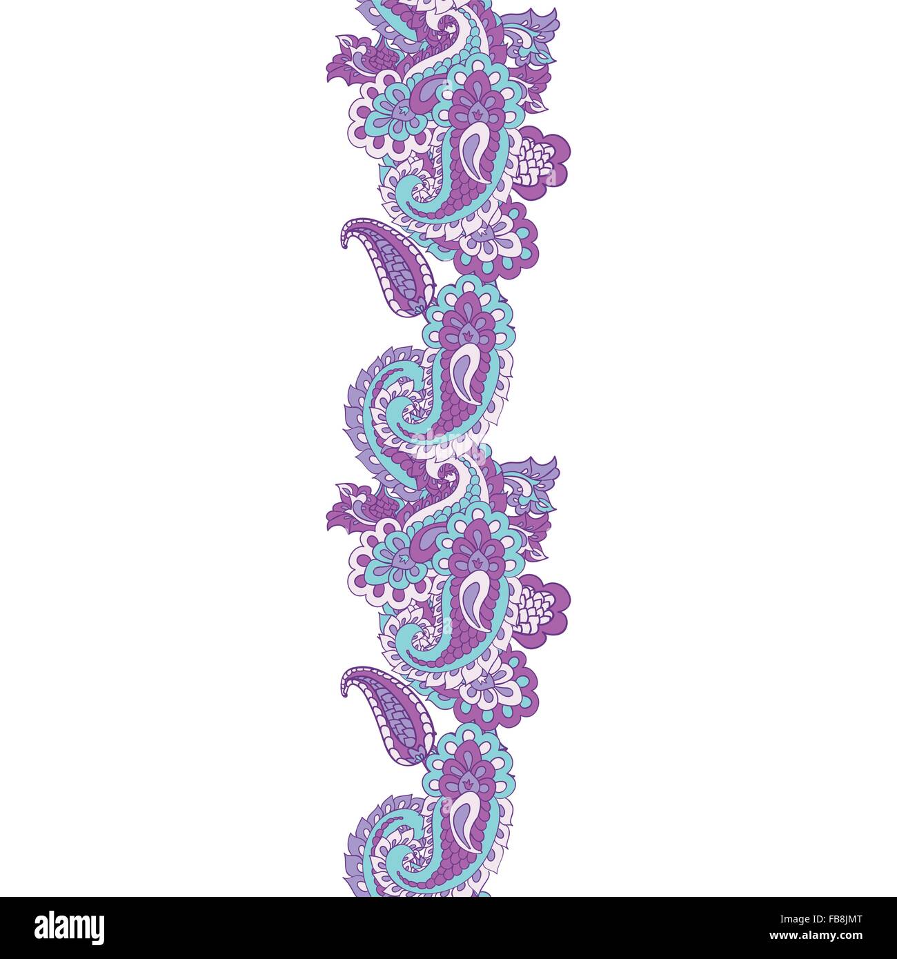 Abstract seamless paisley border Stock Vector Image & Art - Alamy