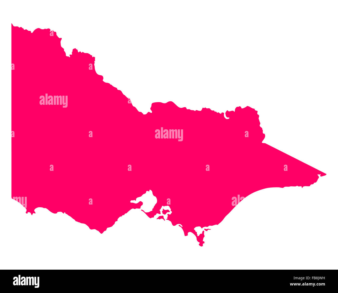 Map of Victoria Stock Photo - Alamy