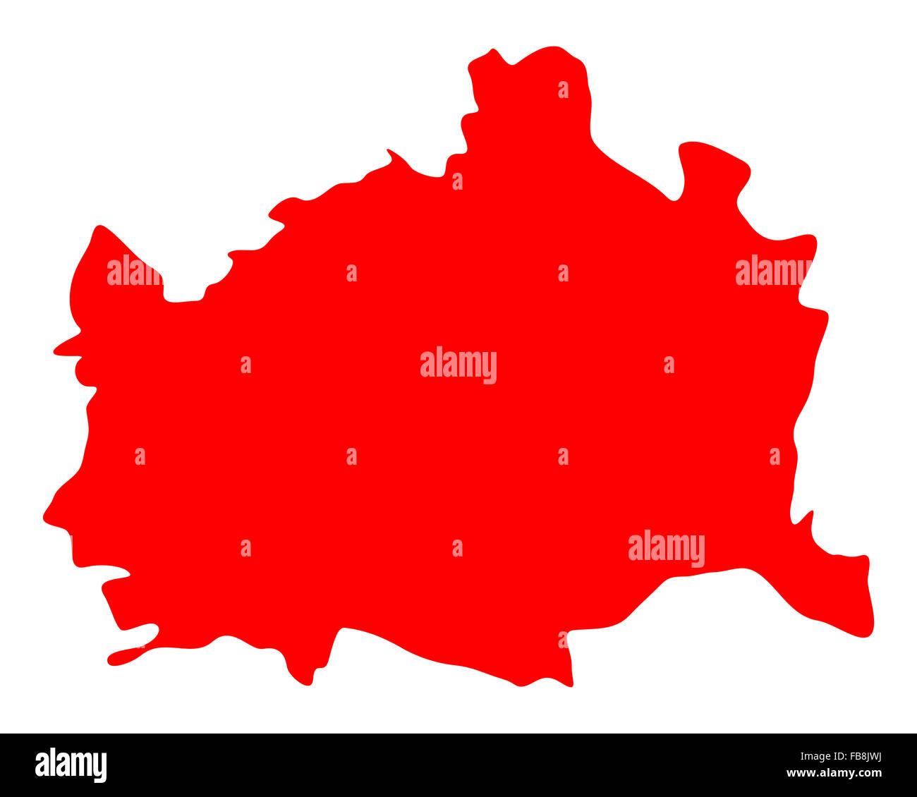Map of Vienna Stock Photo - Alamy