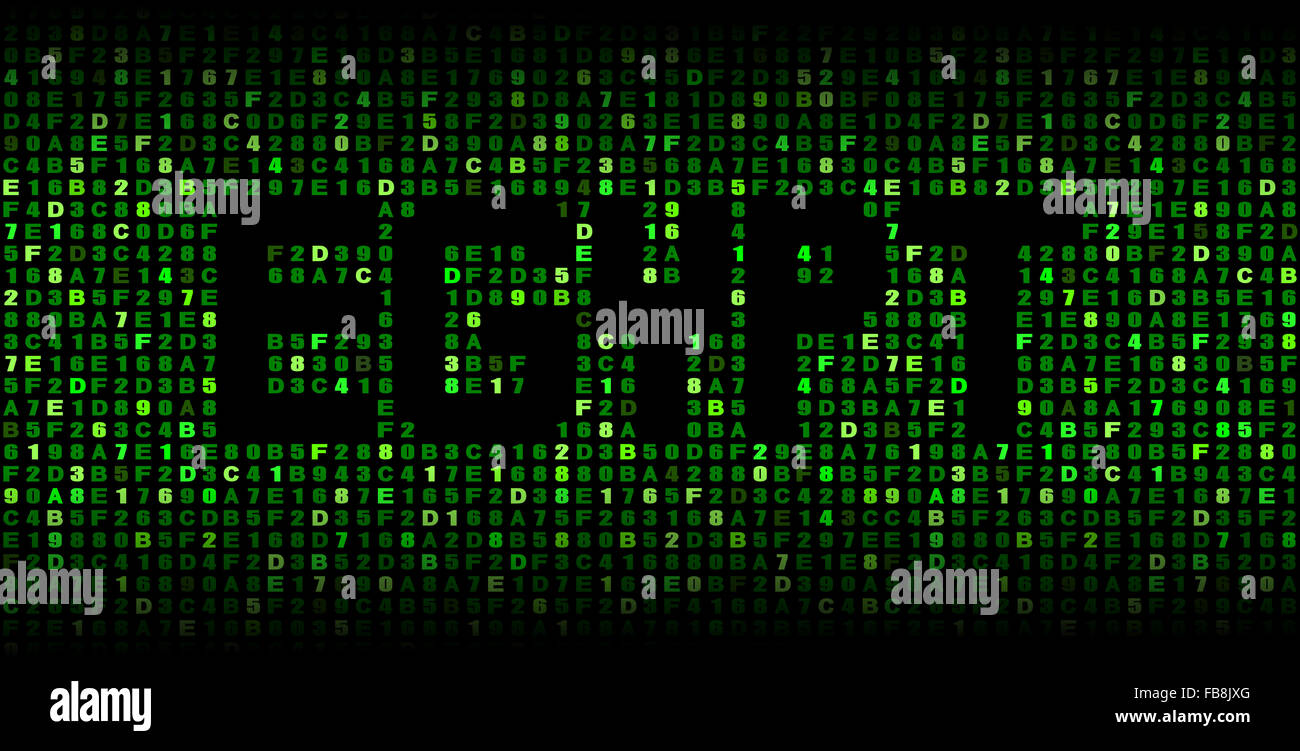 Egypt text on hex code illustration Stock Photo - Alamy