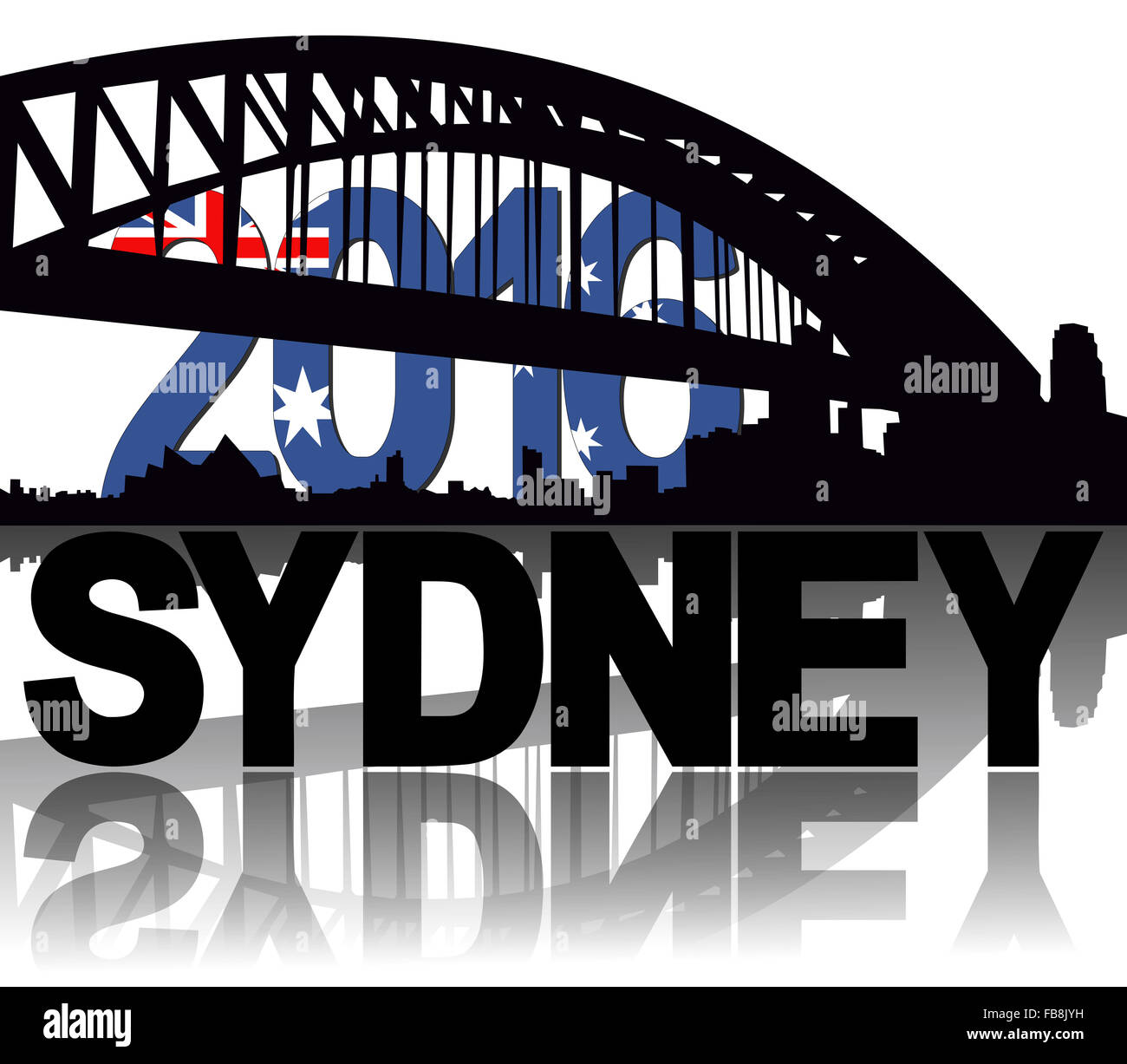 Sydney skyline illustration hi-res stock photography and images - Alamy
