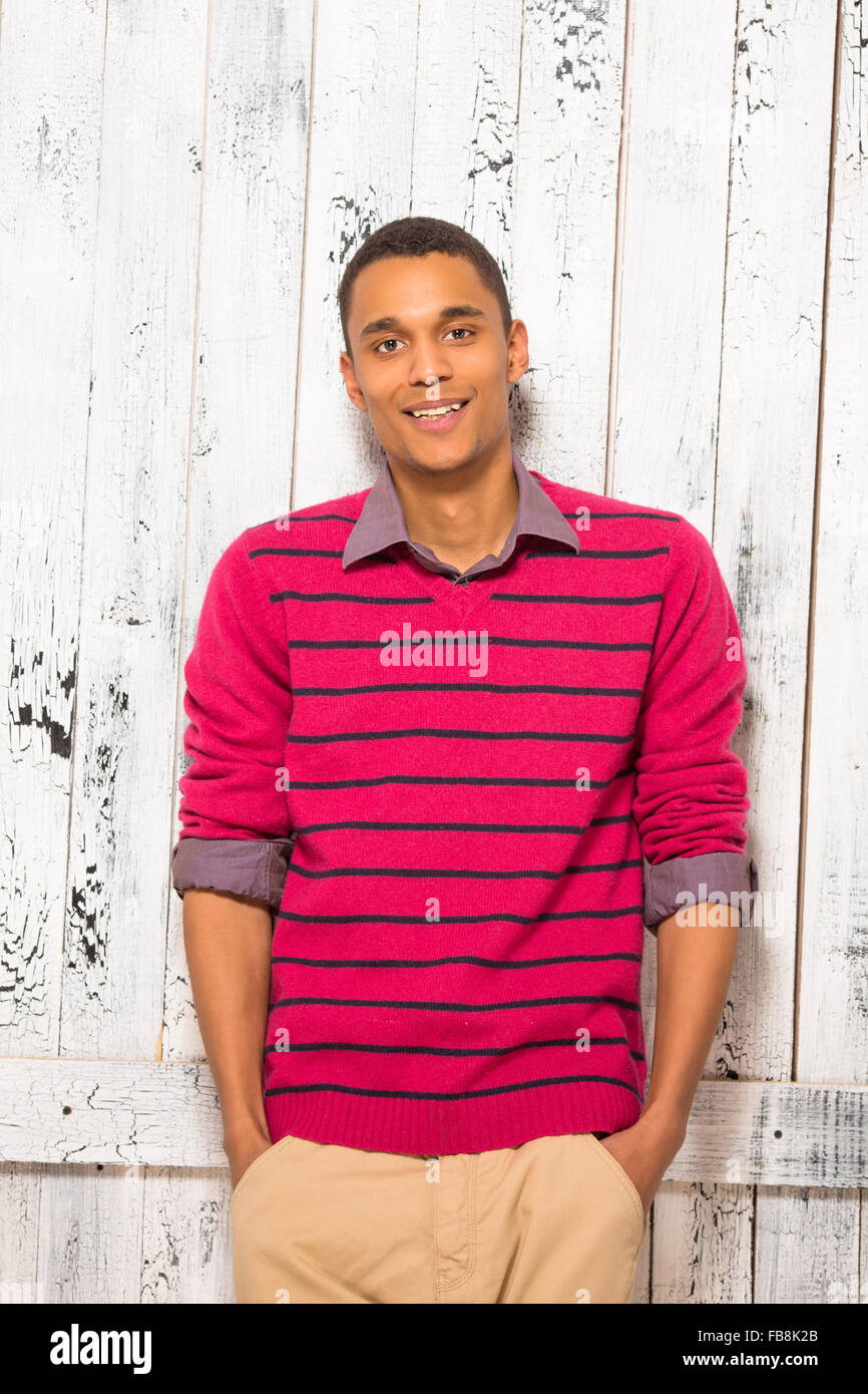 Handsome young man in studio Stock Photo - Alamy