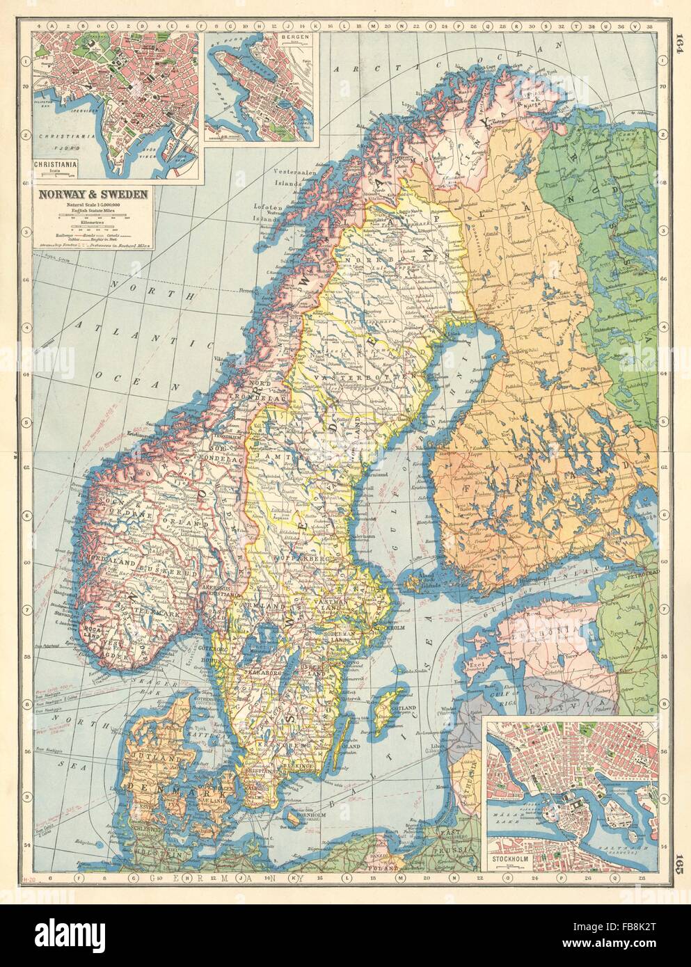 Map of christiania hi-res stock photography and images - Alamy