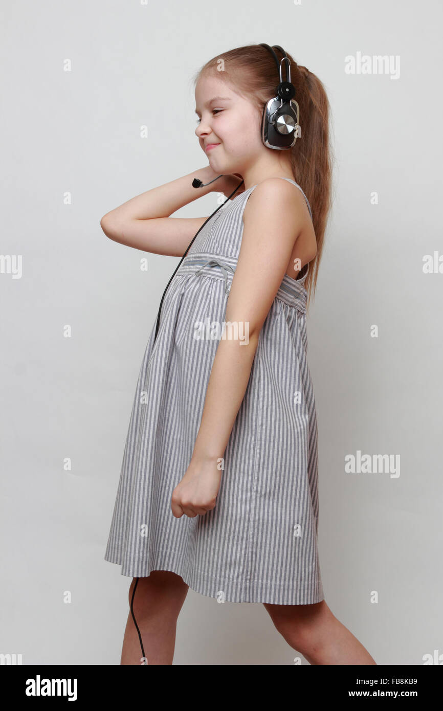 Lovely beautiful Kid singing Stock Photo - Alamy