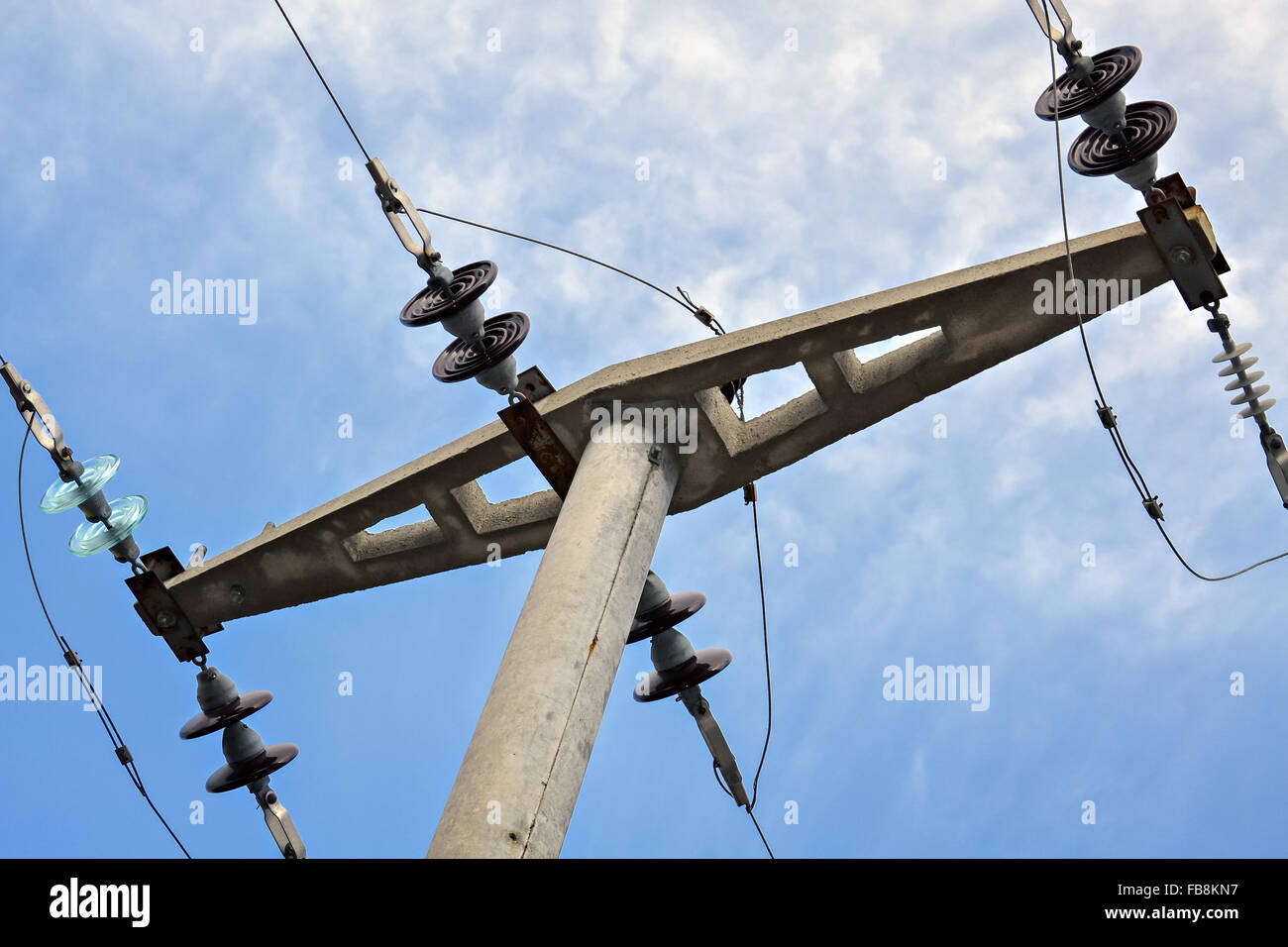 Concrete electric pole hi-res stock photography and images - Alamy