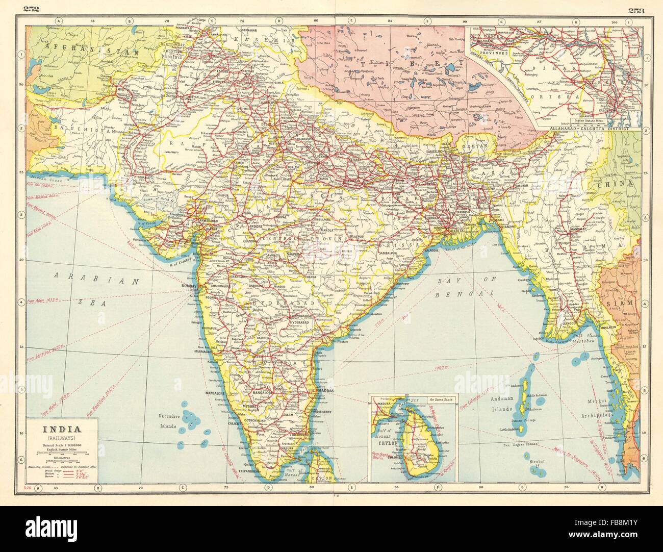BRITISH INDIA RAILWAYS:broad medium narrow gauge.Pakistan Burma Ceylon ...