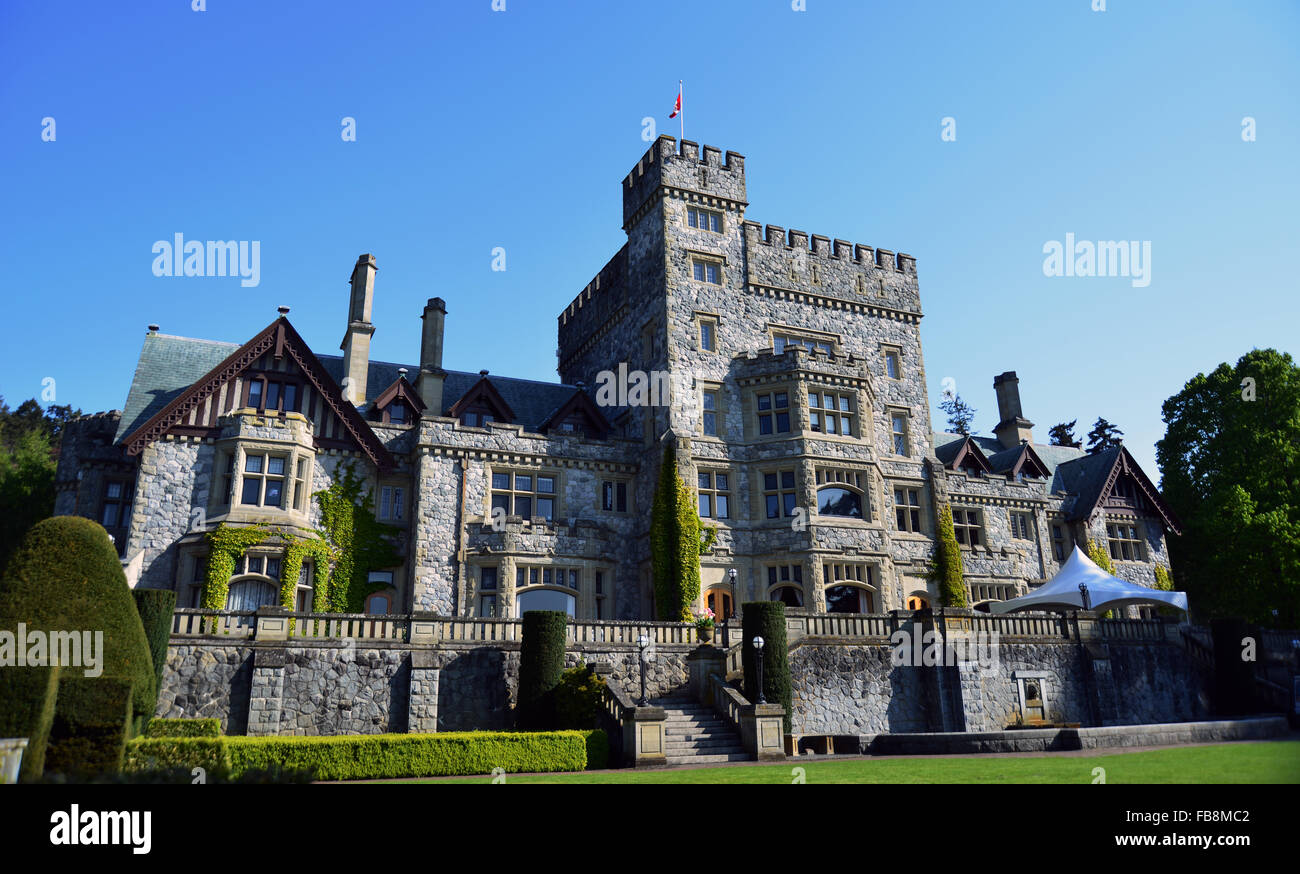 Beautiful Hatley Castle In Colwood, Vancouver Island Stock Photo - Alamy