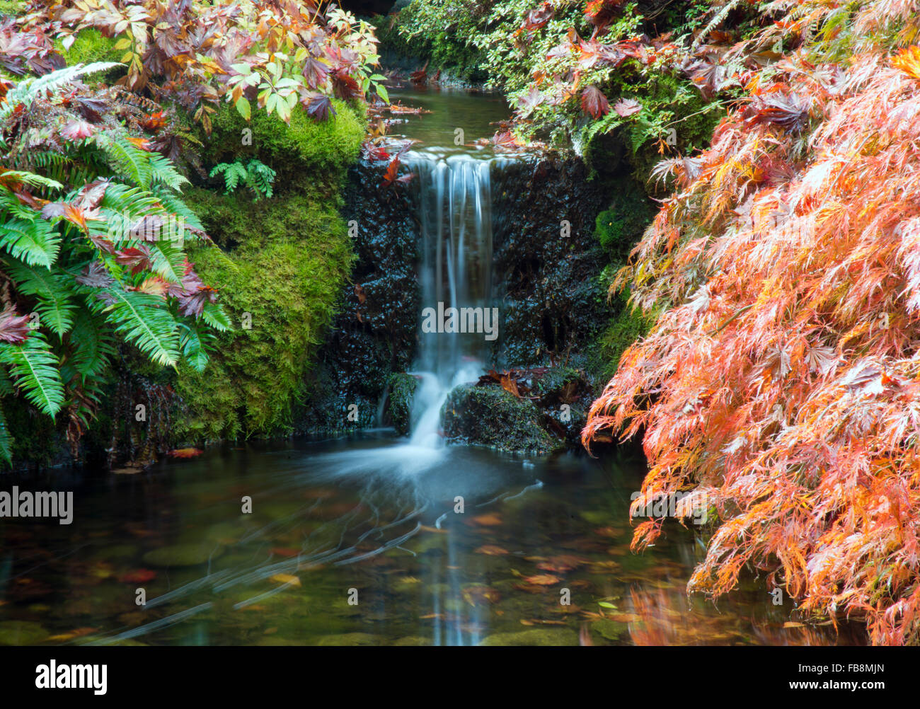 Beautiful water flow in The Butchart Gardens Stock Photo - Alamy