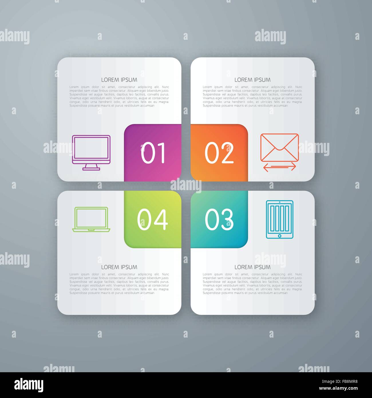 Template rectangles design on the grey background Stock Vector Image ...