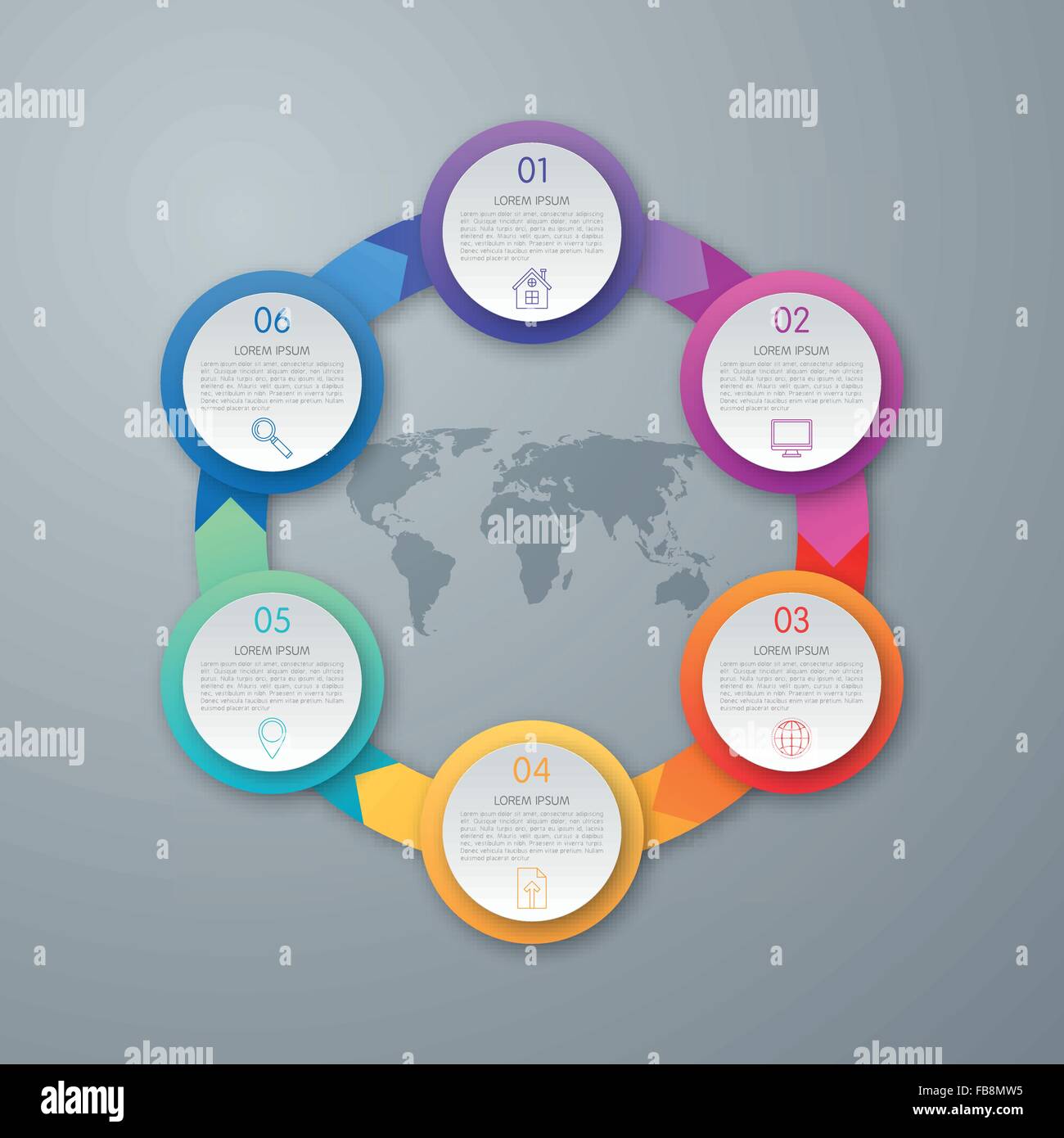Infographic design with colored Stock Vector Image & Art - Alamy