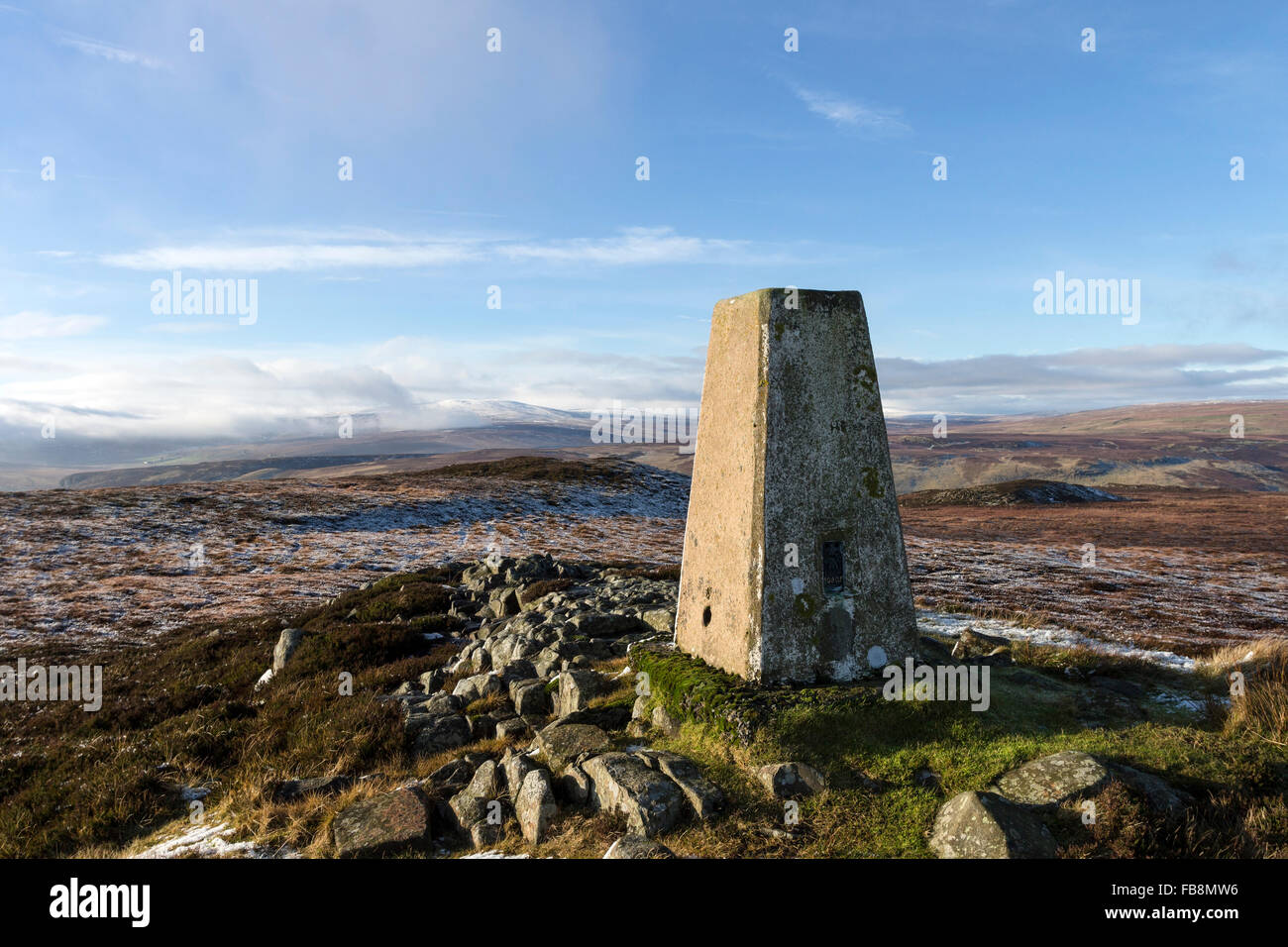 The Summit of Cronkley Fell and the View West Towards Meldon Hill ...