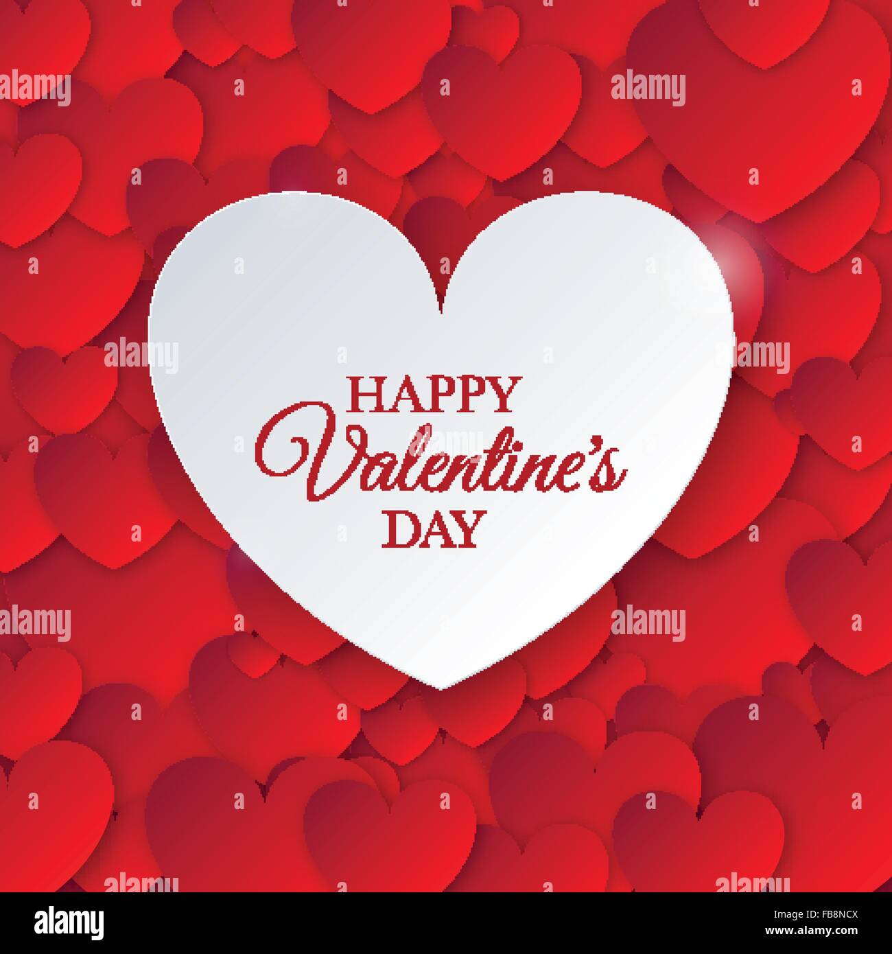 Valentines day message card Stock Vector Images - Alamy