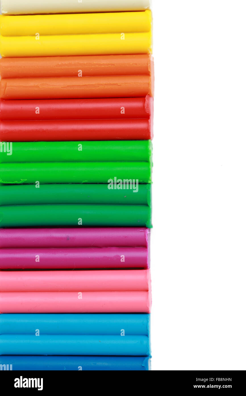 Soft colored wax clay Stock Photo - Alamy